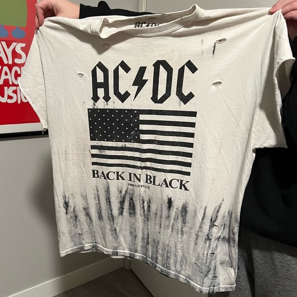 Source Unknown | Tops | Acdc Distressed Band T | Poshmark